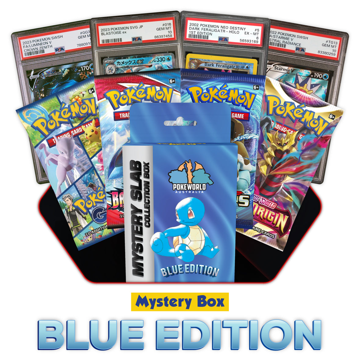 PRE ORDER NOVEMBER POKEWORLD MYSTERY COLLECTION BOX BLASTOISE EDITION ...