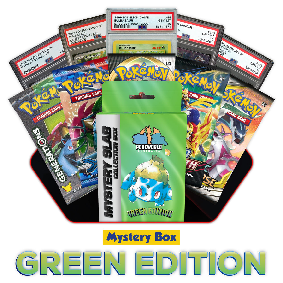 PRE ORDER NOVEMBER POKEWORLD MYSTERY COLLECTION BOX GREEN EDITION ...