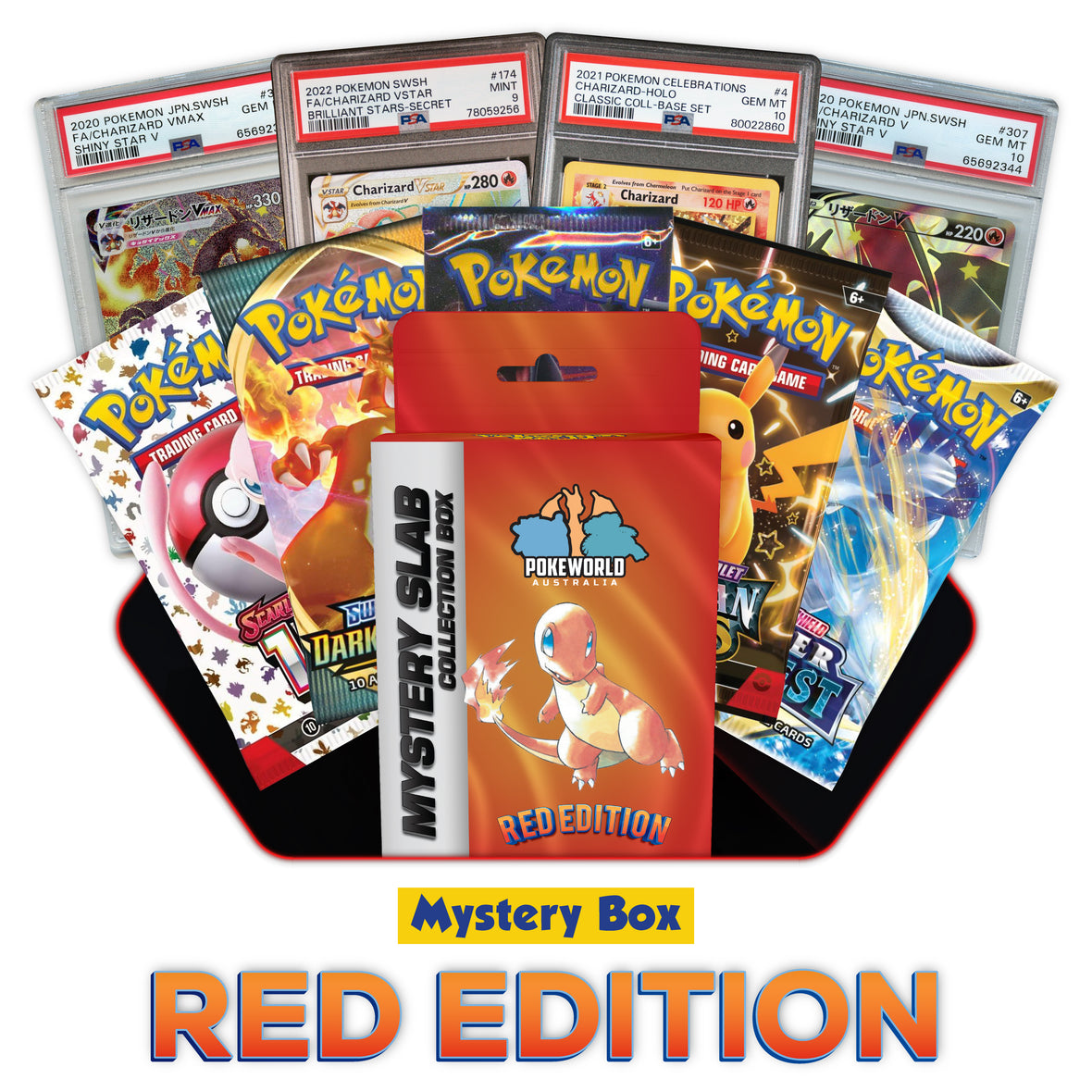 PRE ORDER NOVEMBERPOKEWORLD MYSTERY COLLECTION BOX RED EDITION ...